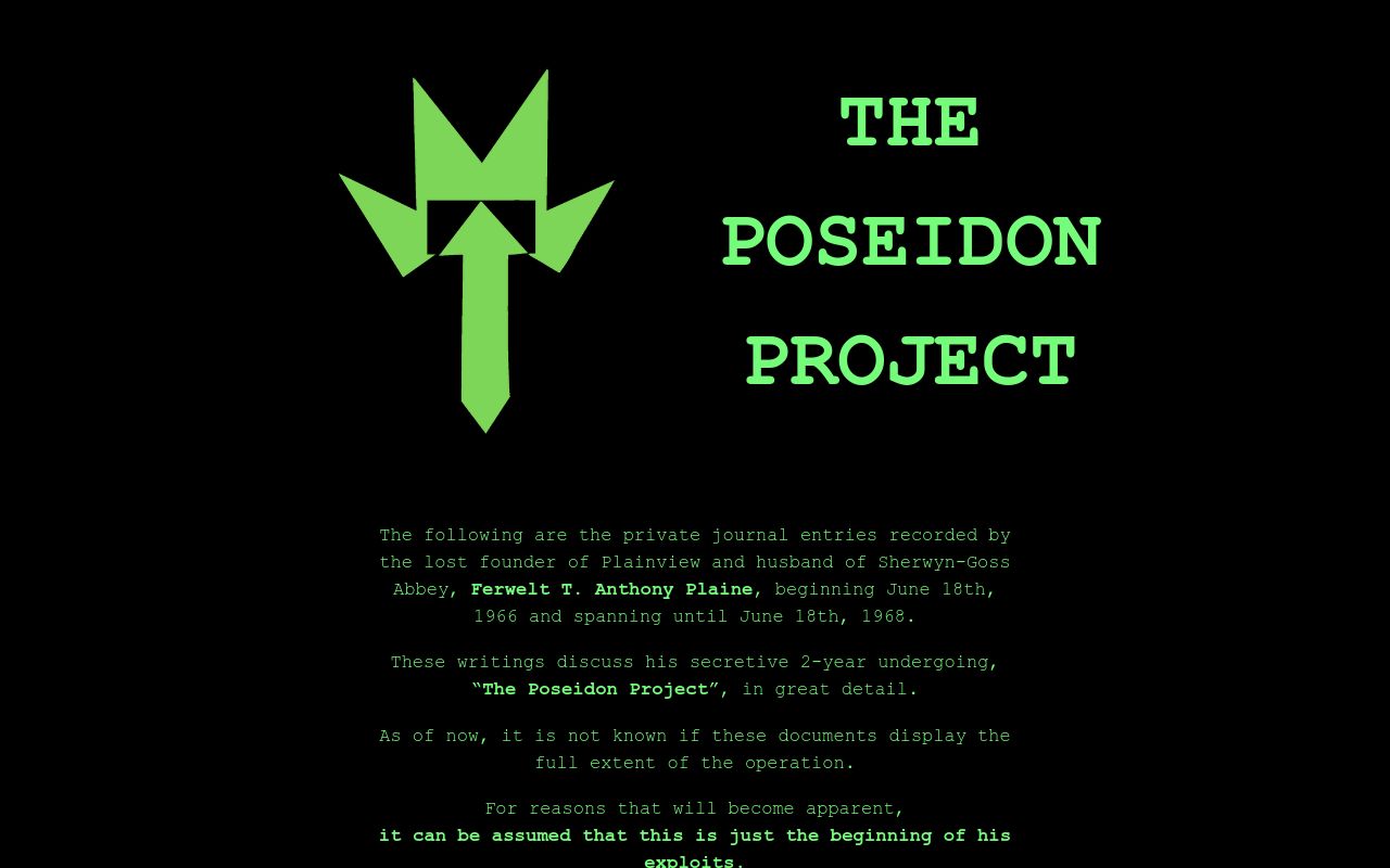 The Poseidon Project